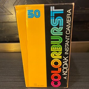 1970s Kodak Colorburst 50 Instant Camera NEW IN BOX - Etsy