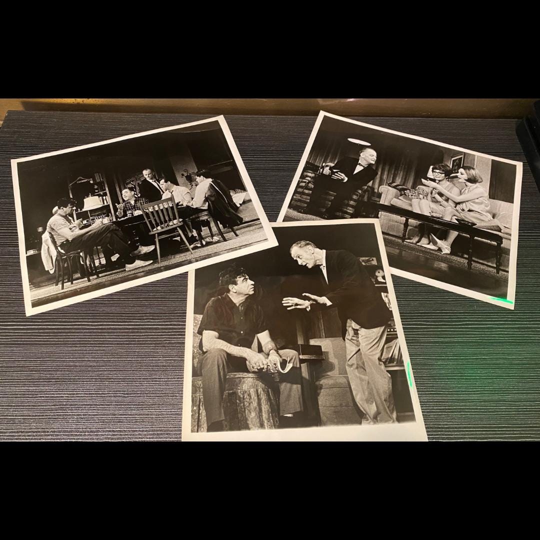 3 Vintage Photographs From 1960s Stage Production of the Odd Couple - Etsy