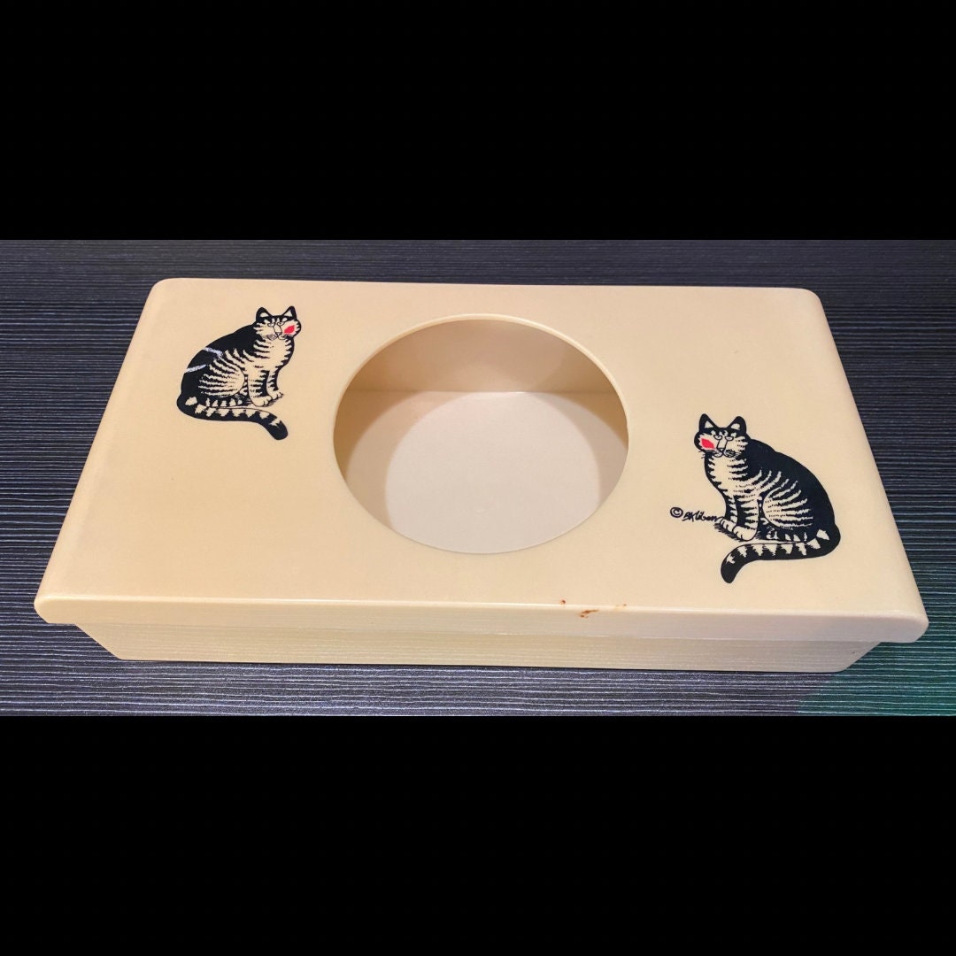 1970’s B. Kliban Black Cat Tissue Box Cover - Etsy