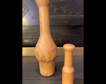 Primitive Heavy Wooden Masher Tool // Vintage Wooden Pestle - Etsy