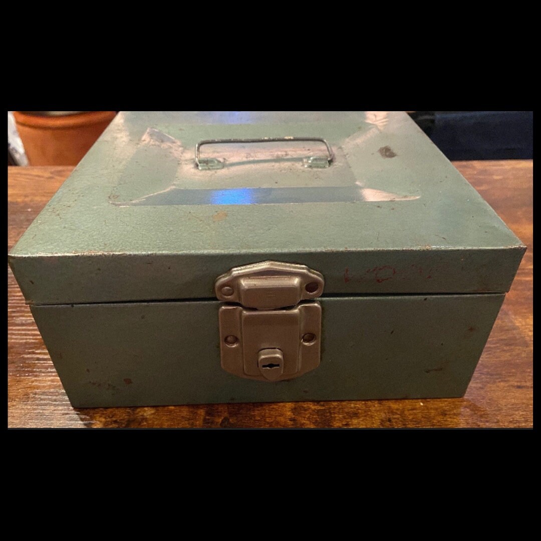 Mid-century Metal Lock Box / Safety Security Box - Etsy