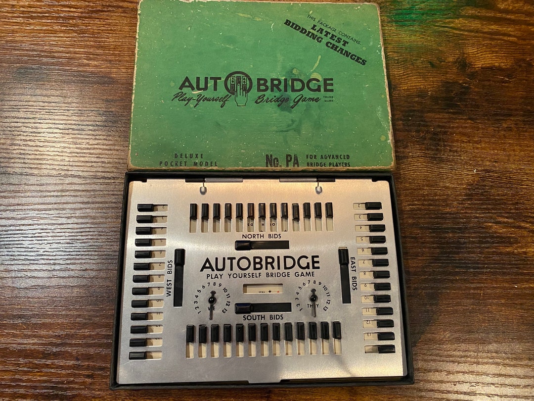 1959 Auto-bridge Game Deluxe Pocket Model for Advanced Players - Etsy