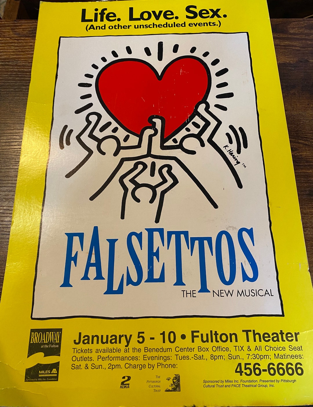 Original 1992 Falsettos Broadway Musical Poster With Artwork - Etsy