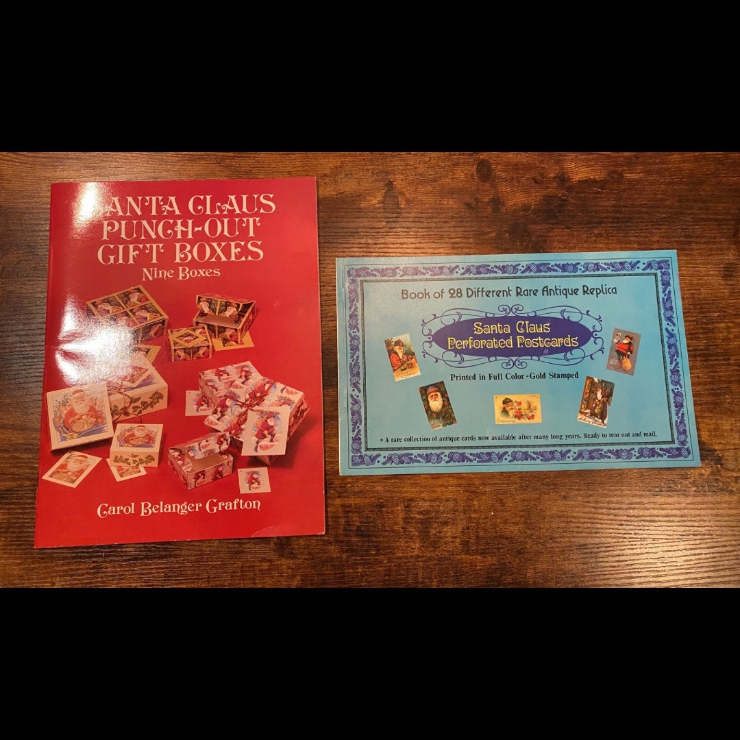 Antique Books of Perforated Christmas Postcards & Gift Boxes - Etsy