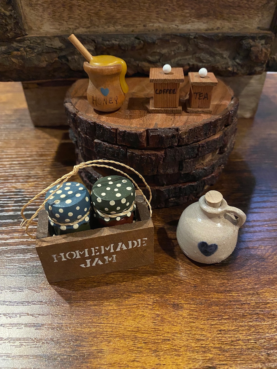 Cottagecore Vintage Wooden Miniature Kitchen Pantry Trinkets - Etsy