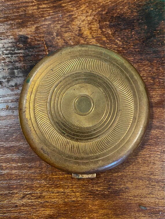1950’s Brass Coty Compact Mirror - Gem