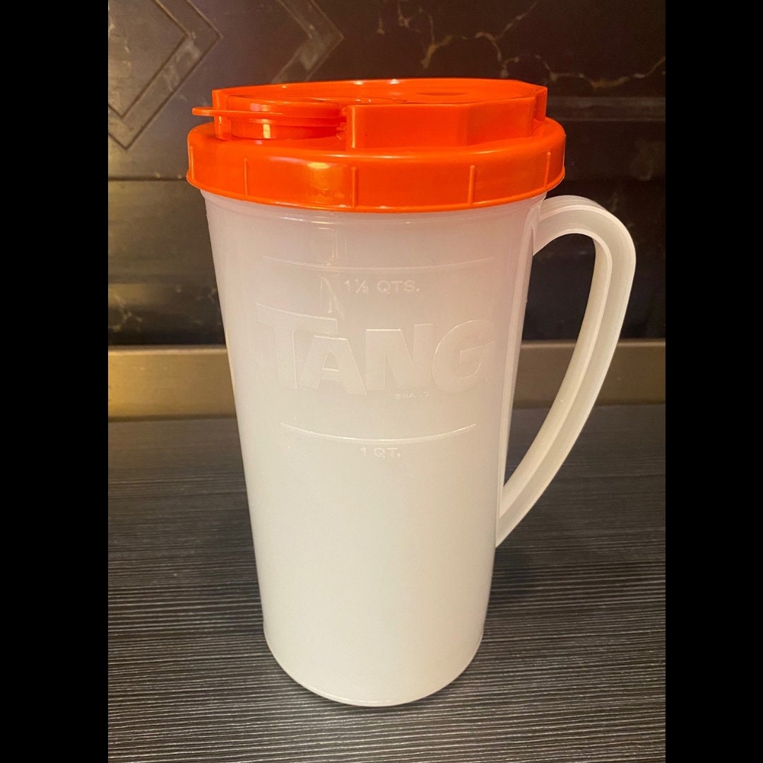 1970’s TANG Plastic Pitcher With Orange Lid - Etsy