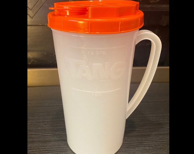 1970’s TANG Plastic Pitcher With Orange Lid - Etsy
