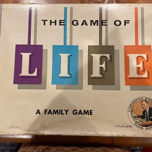 1960 Game of Life in Original Box— Missing Gamepieces - Etsy