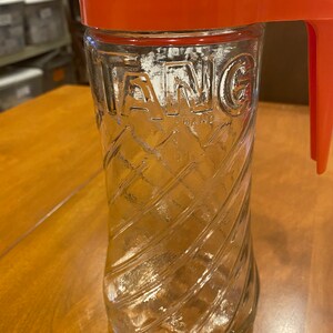 1970s TANG Anchor Hocking Glass Pitcher With Handled Orange Lid - Etsy