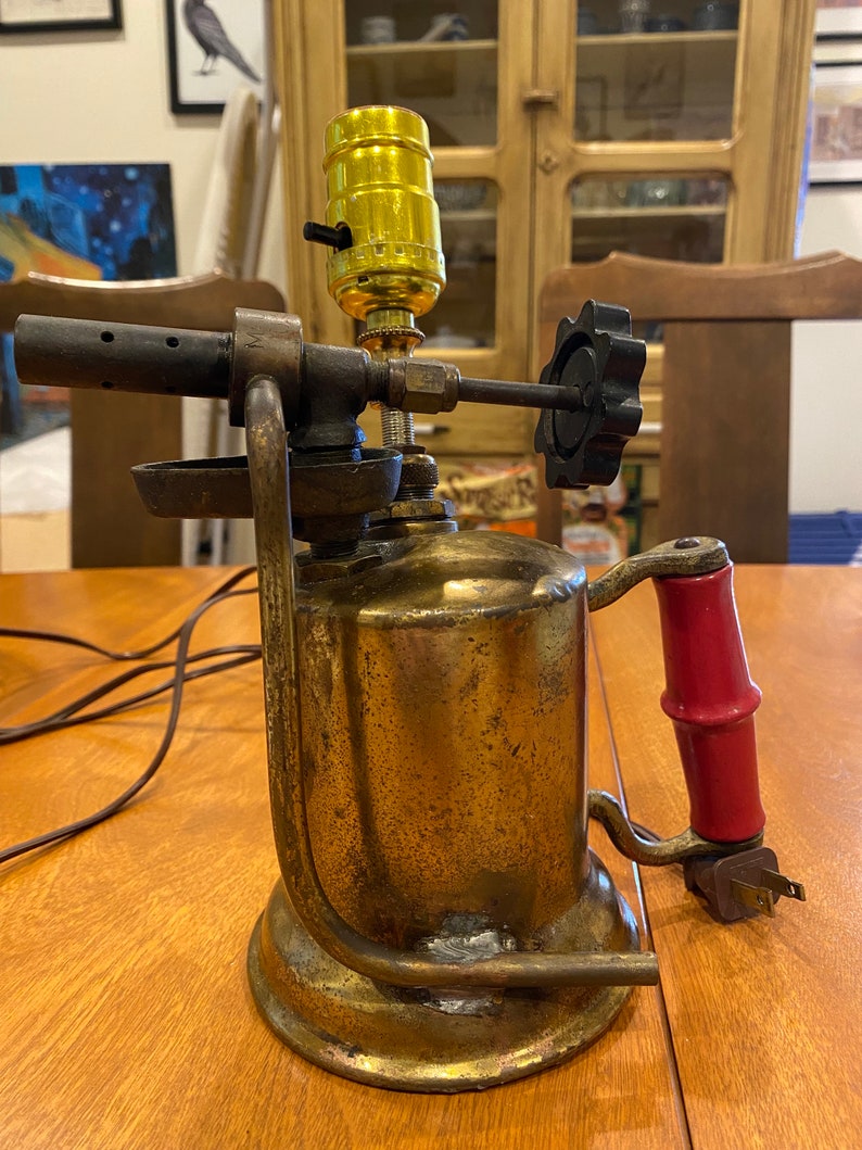 Rustic Antique Turner Brass Gasoline Torch Lamp STILL WORKS - Etsy