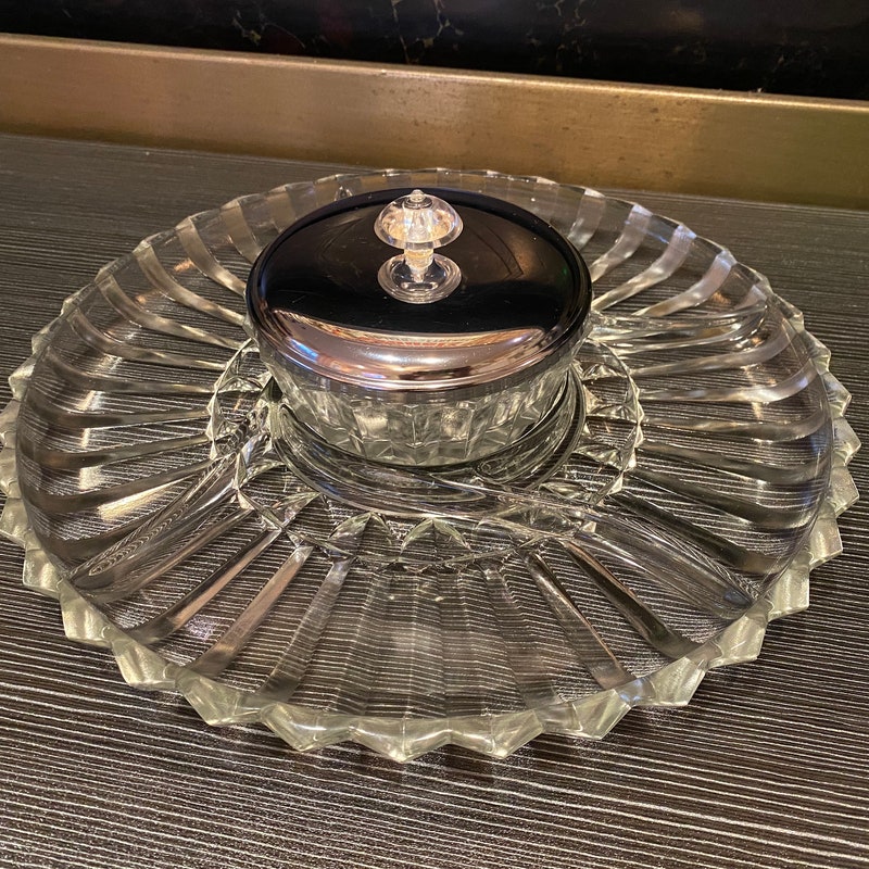 Crystal Serving Platter - Etsy