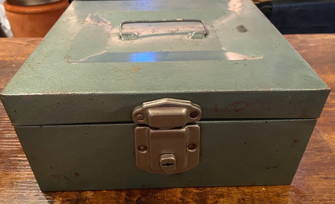 Mid-century Metal Lock Box / Safety Security Box - Etsy