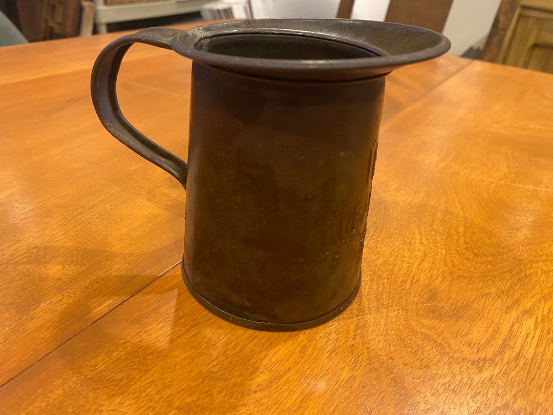 Antique Kreamer Brand Small Metal Pitcher - Etsy