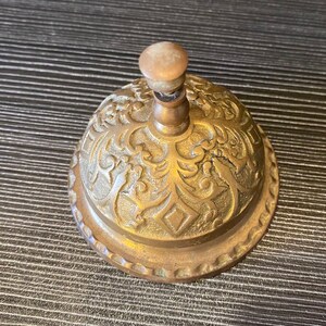 Victorian Ornate Brass Front Desk Bell - Etsy