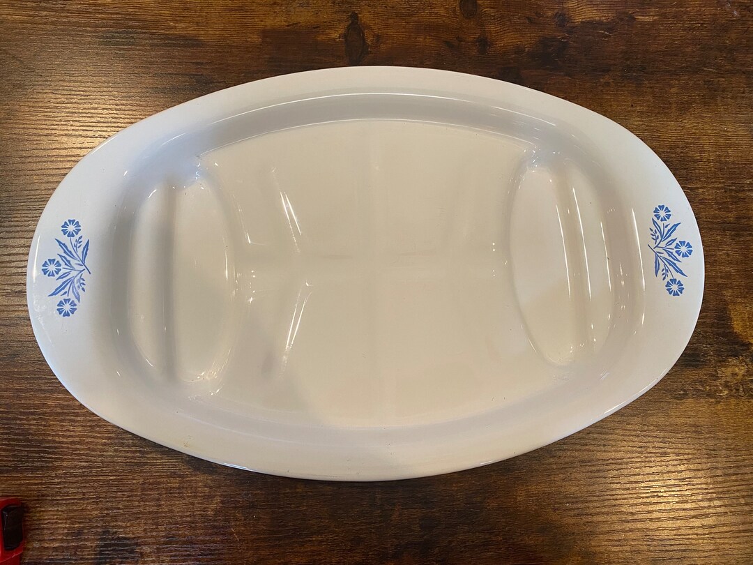Rare Mid-century Corning Ware Blue Cornflower Meat Serving Platter - Etsy