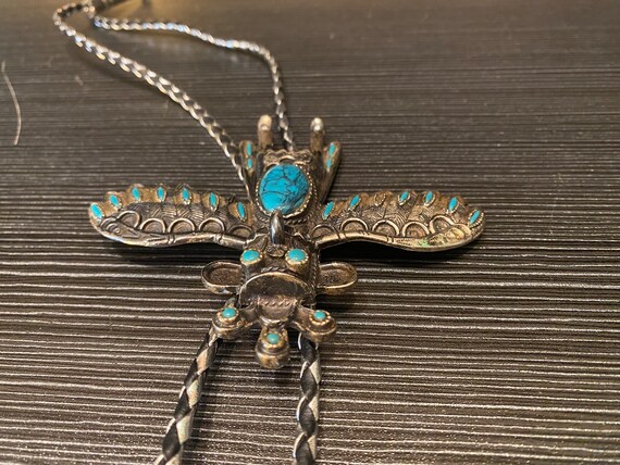 Antique Pewter & Turquoise Native American Kachina Bo… - Gem