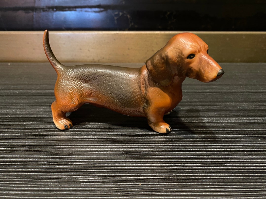 Vintage Bisque Dachshund Andrea by Sadek Figurine - Etsy