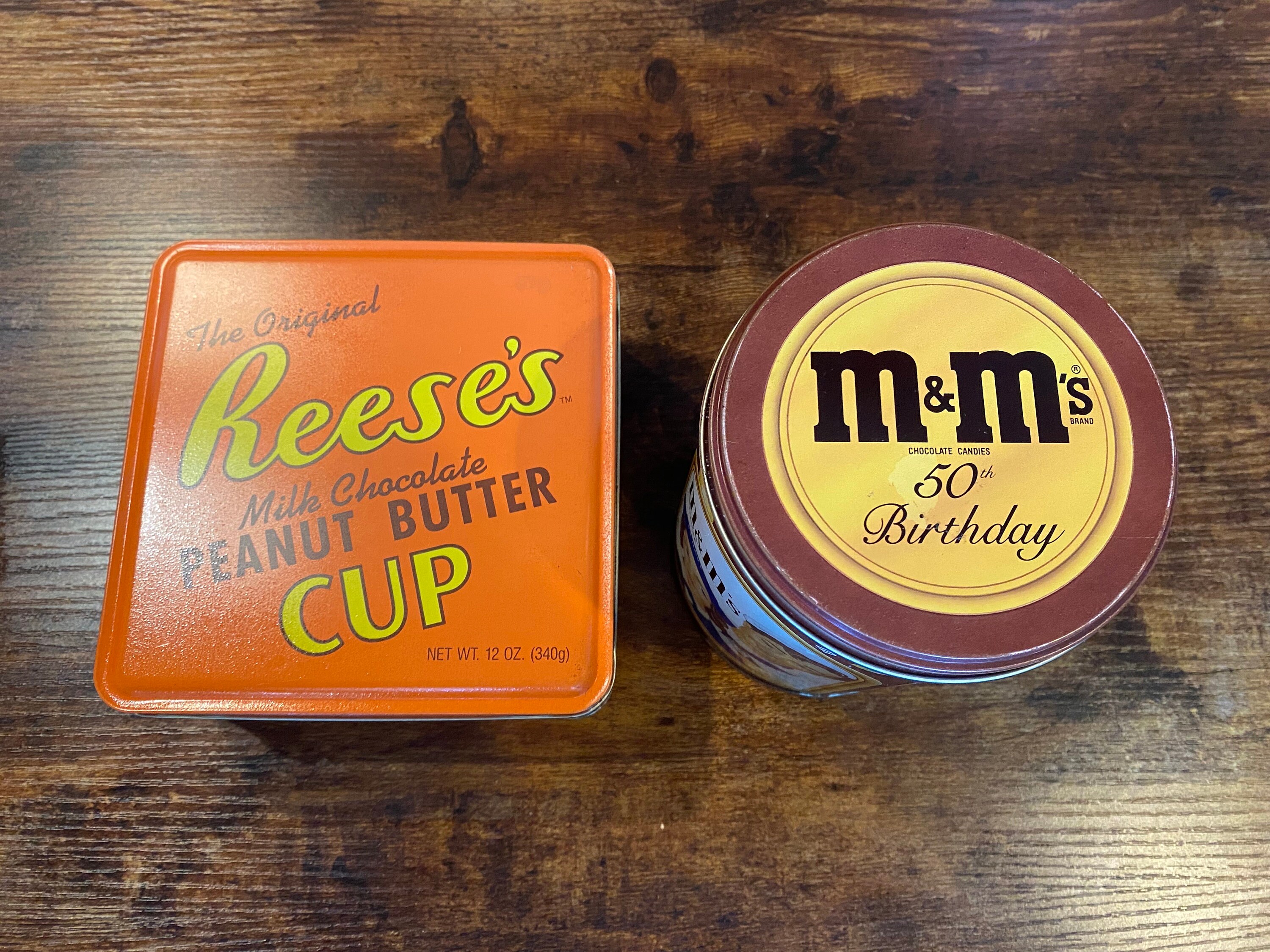 1980s Mars Tin Bundle: Reeses Cups and M&ms - Etsy