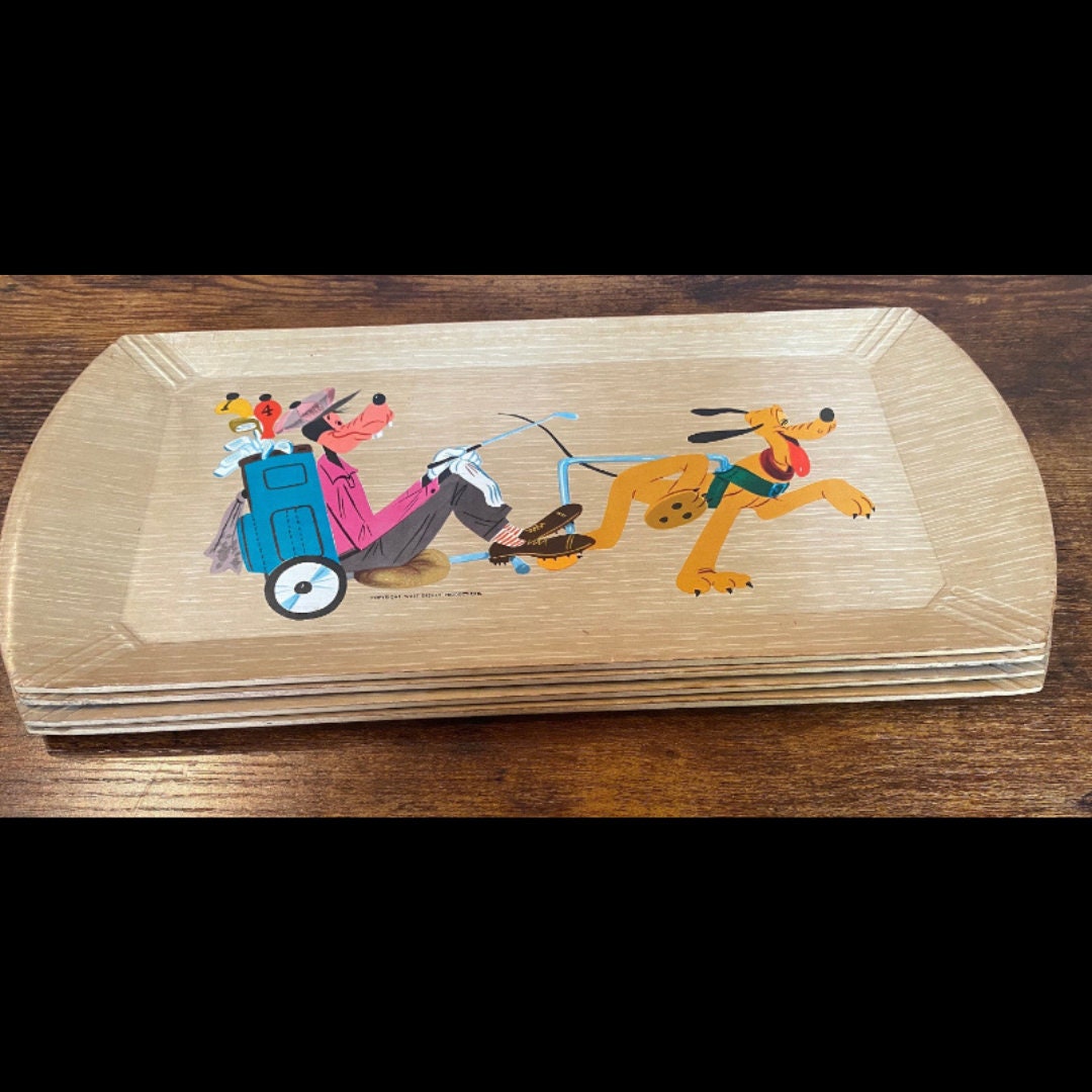 1950’s Disney & Hasko Lithographed Lap Trays (set of 4) - Etsy