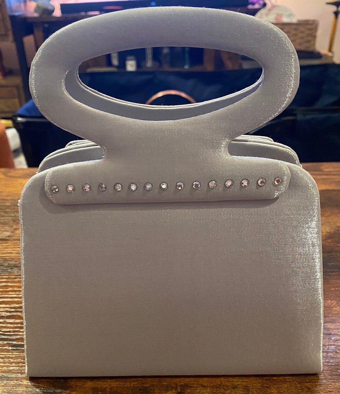 Vintage Petite Silver Boxy Formal Purse - Etsy