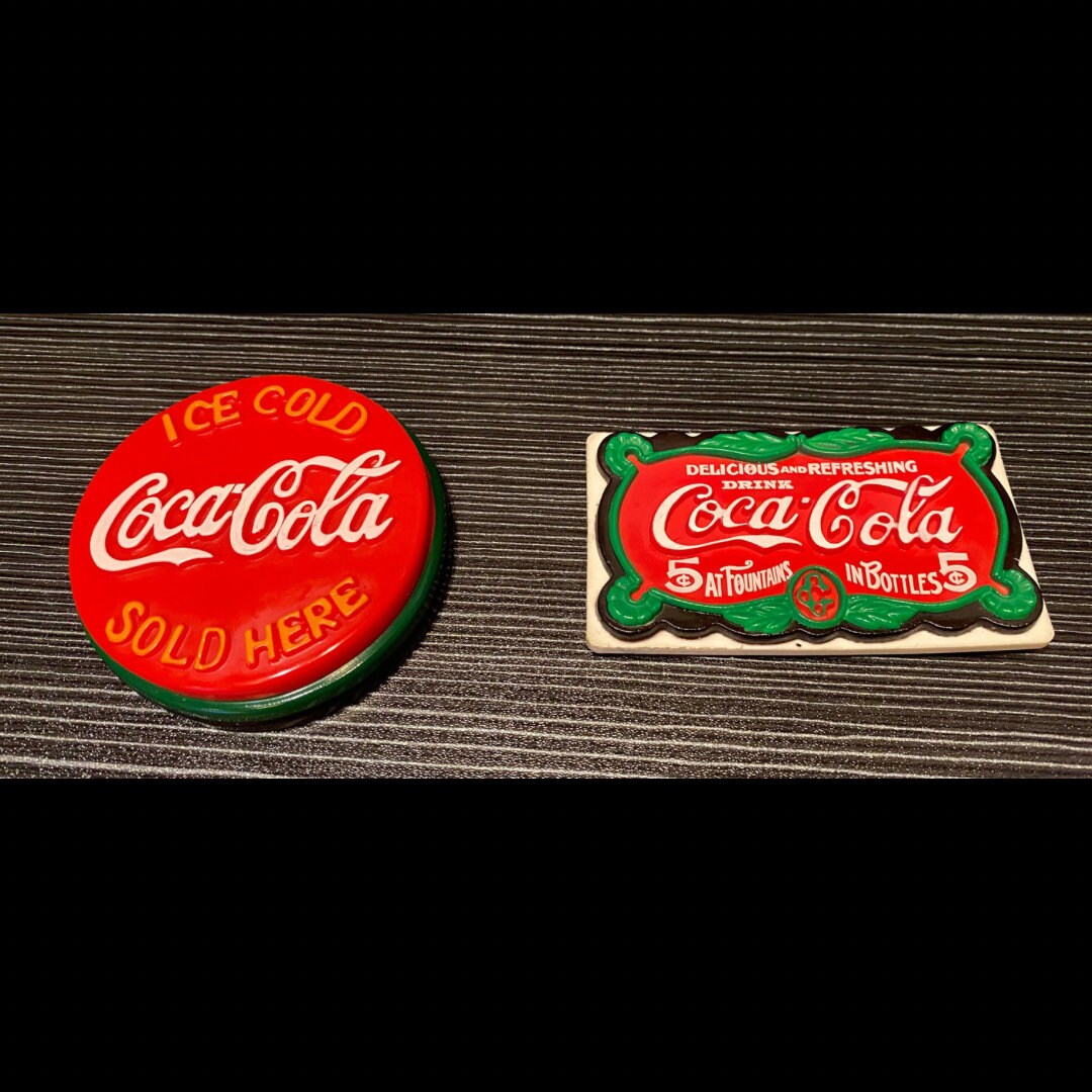 1990’s Vintage Coca-cola Advertisement Refrigerator Magnets - Etsy