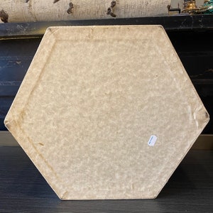 Vintage Hexagonal Off-white Satin Jacquard Hat Box - Etsy