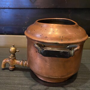 Vintage Copper & Brass Sterno Dispenser Pot - Etsy