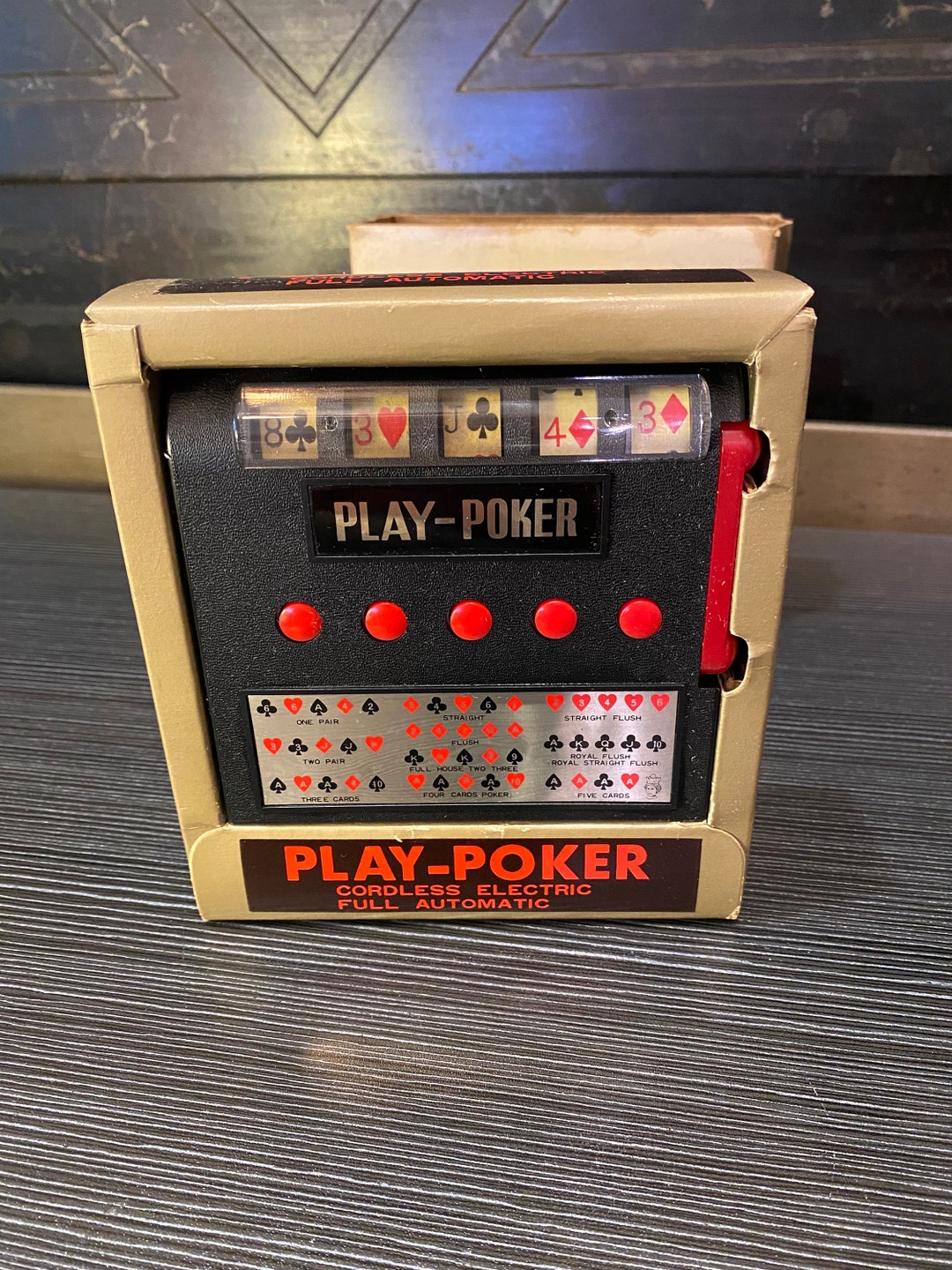1971 Play-poker Cordless Electric Full Automatic Handheld Game - Etsy