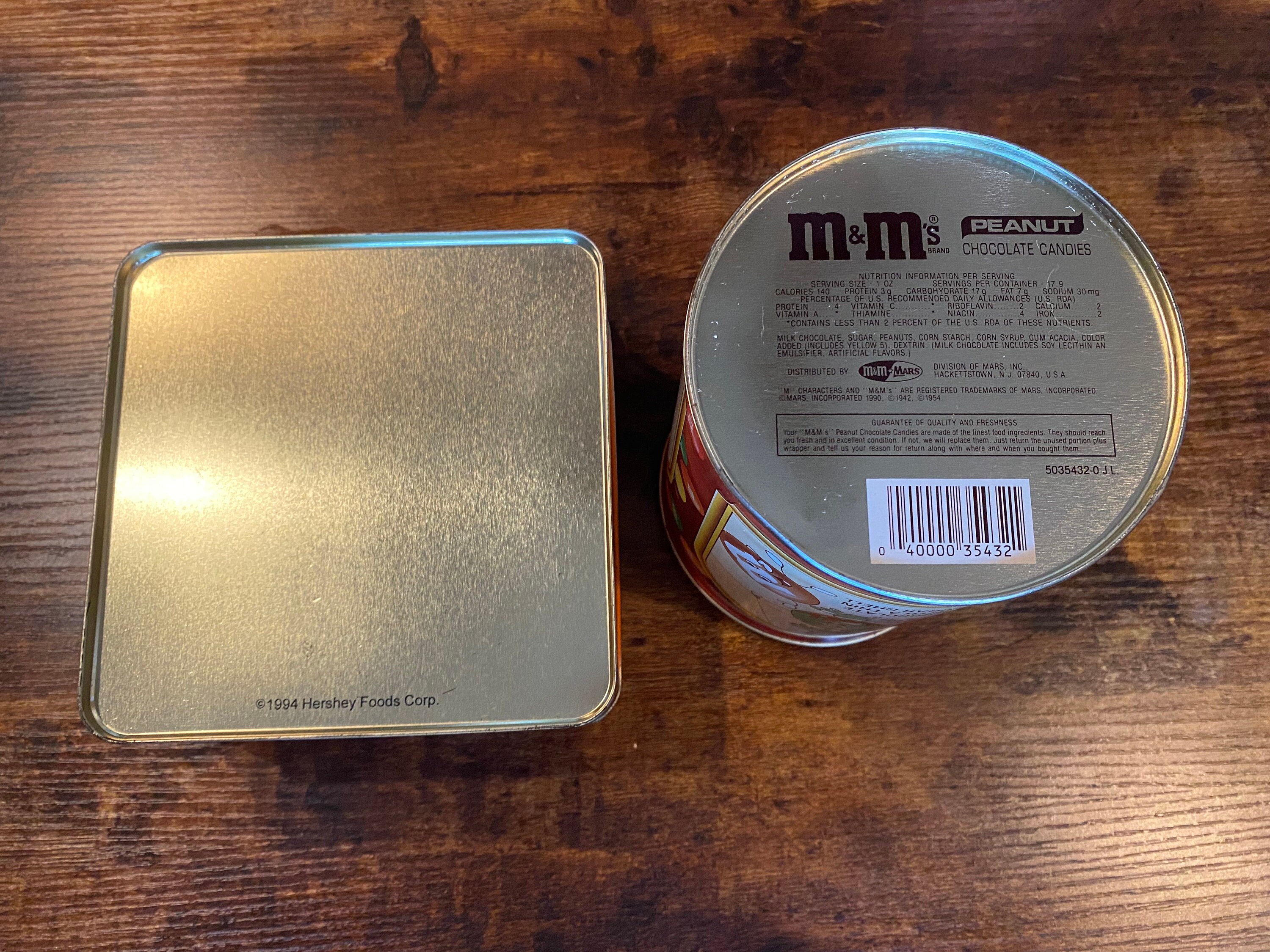 1980s Mars Tin Bundle: Reeses Cups and M&ms - Etsy