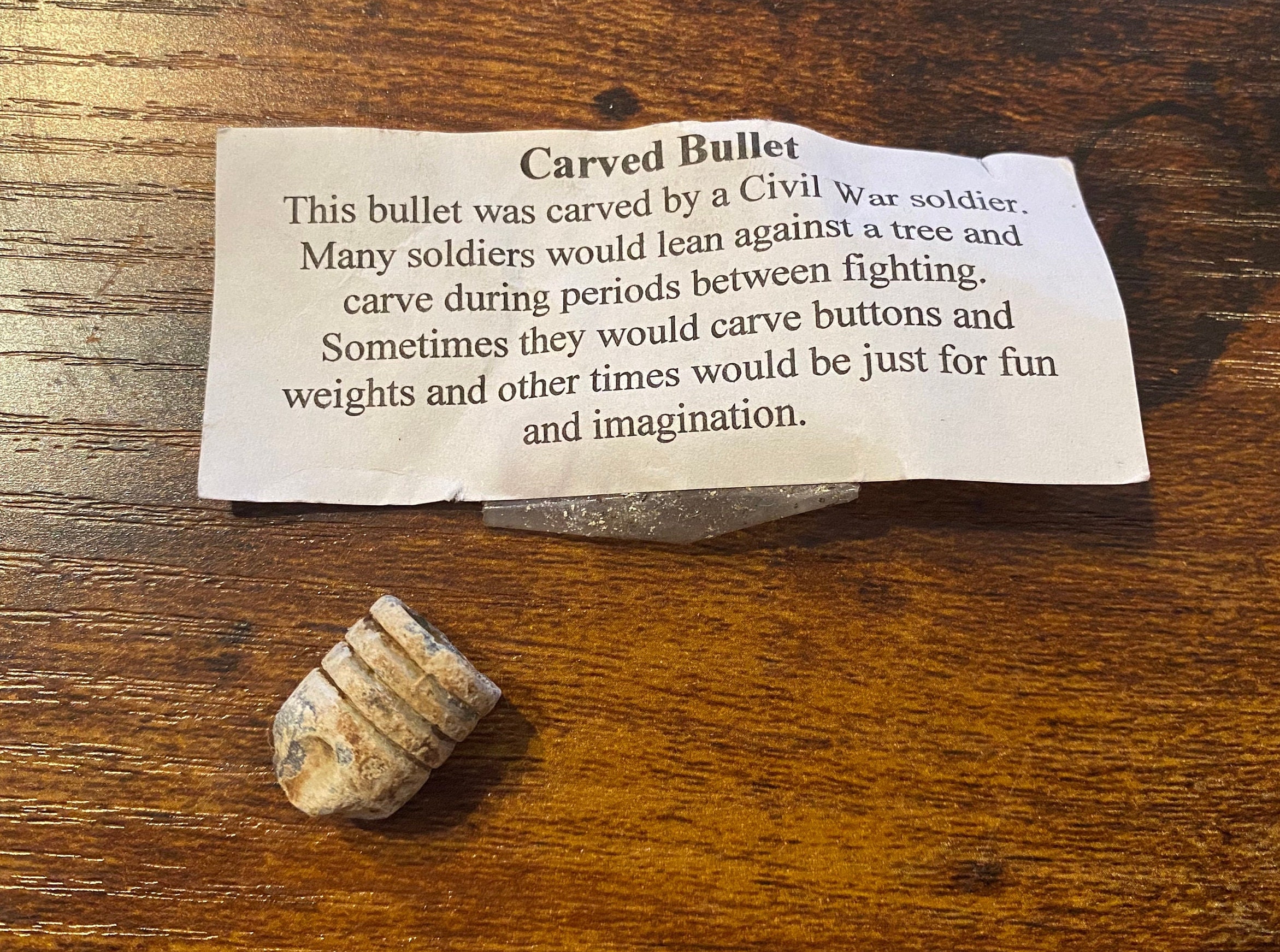 Hand-carved Lead Bullet From a Civil War Battlefield - Etsy