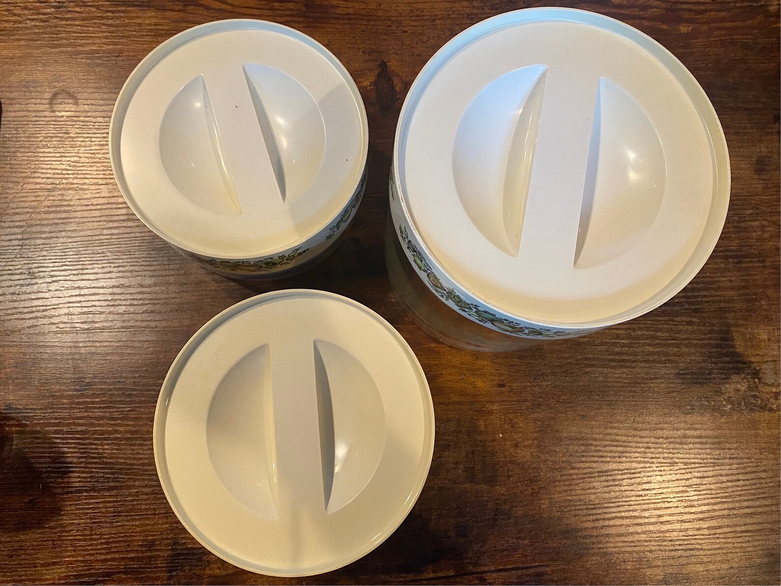 1970s Pyrex Spice of Life Stacking Glass Kitchen Canister Set - Etsy