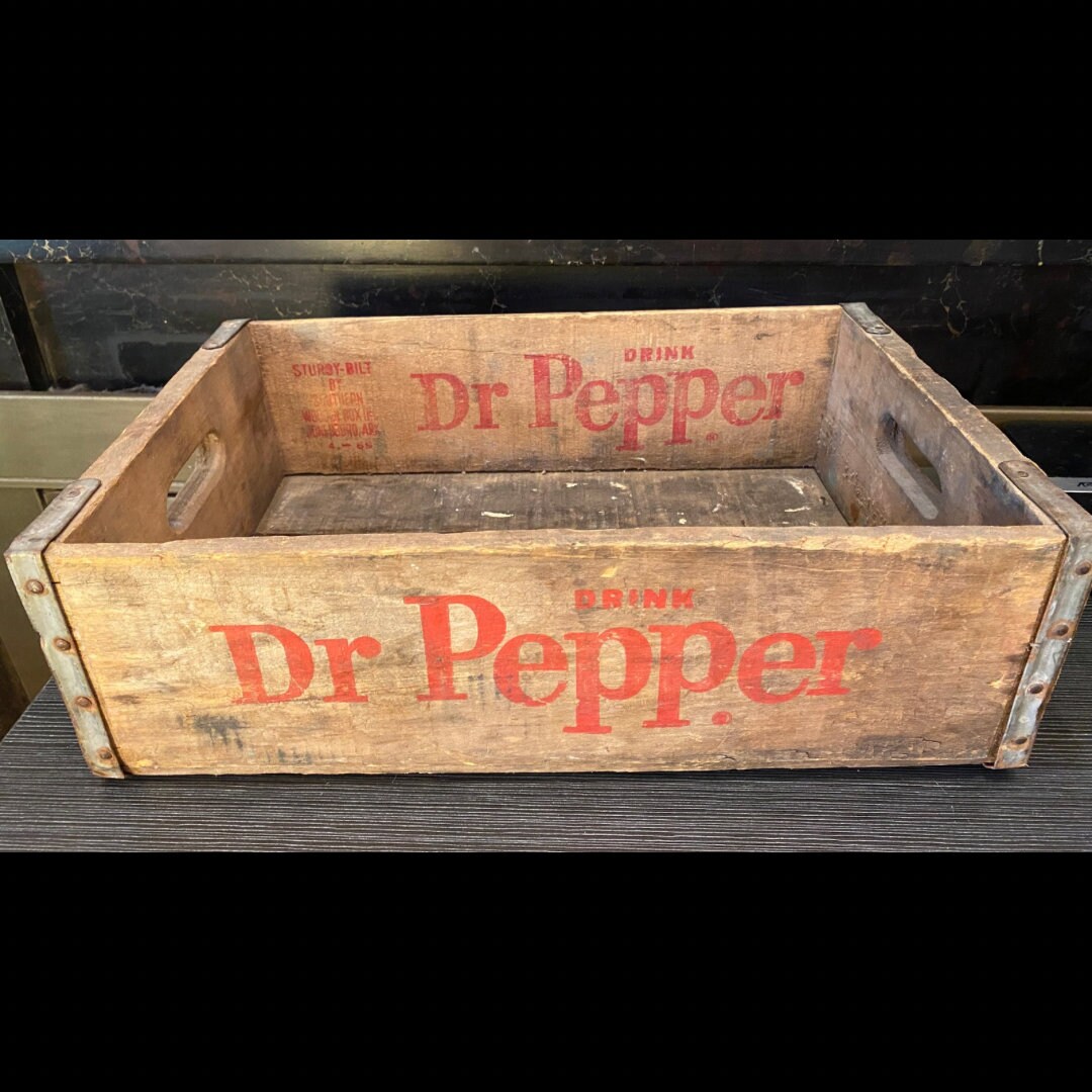 RARE Vintage Wooden Dr. Pepper Crate - Etsy