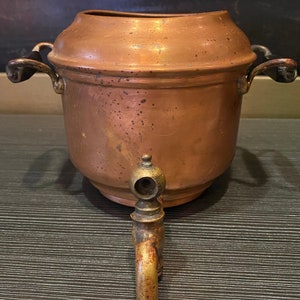 Vintage Copper & Brass Sterno Dispenser Pot - Etsy
