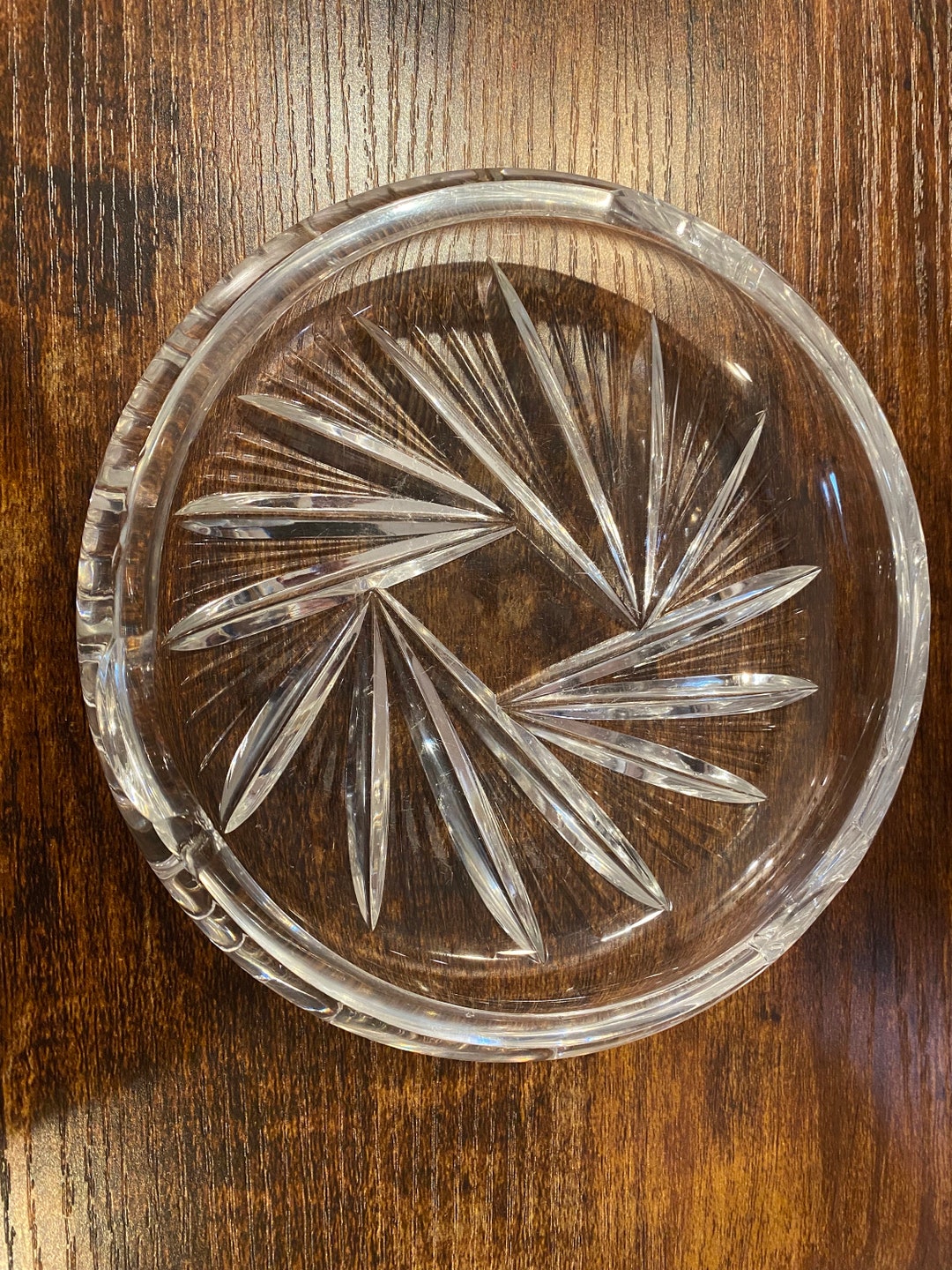Vintage R&F Hand-cut Pinwheel Crystal Ashtray - Etsy
