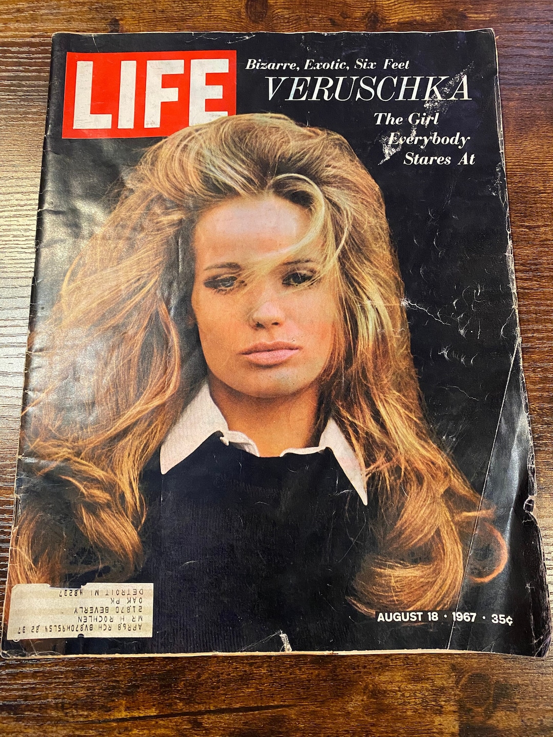 August 1967 LIFE Magazine Issue Veruschka Front Cover, Coca-cola Back ...