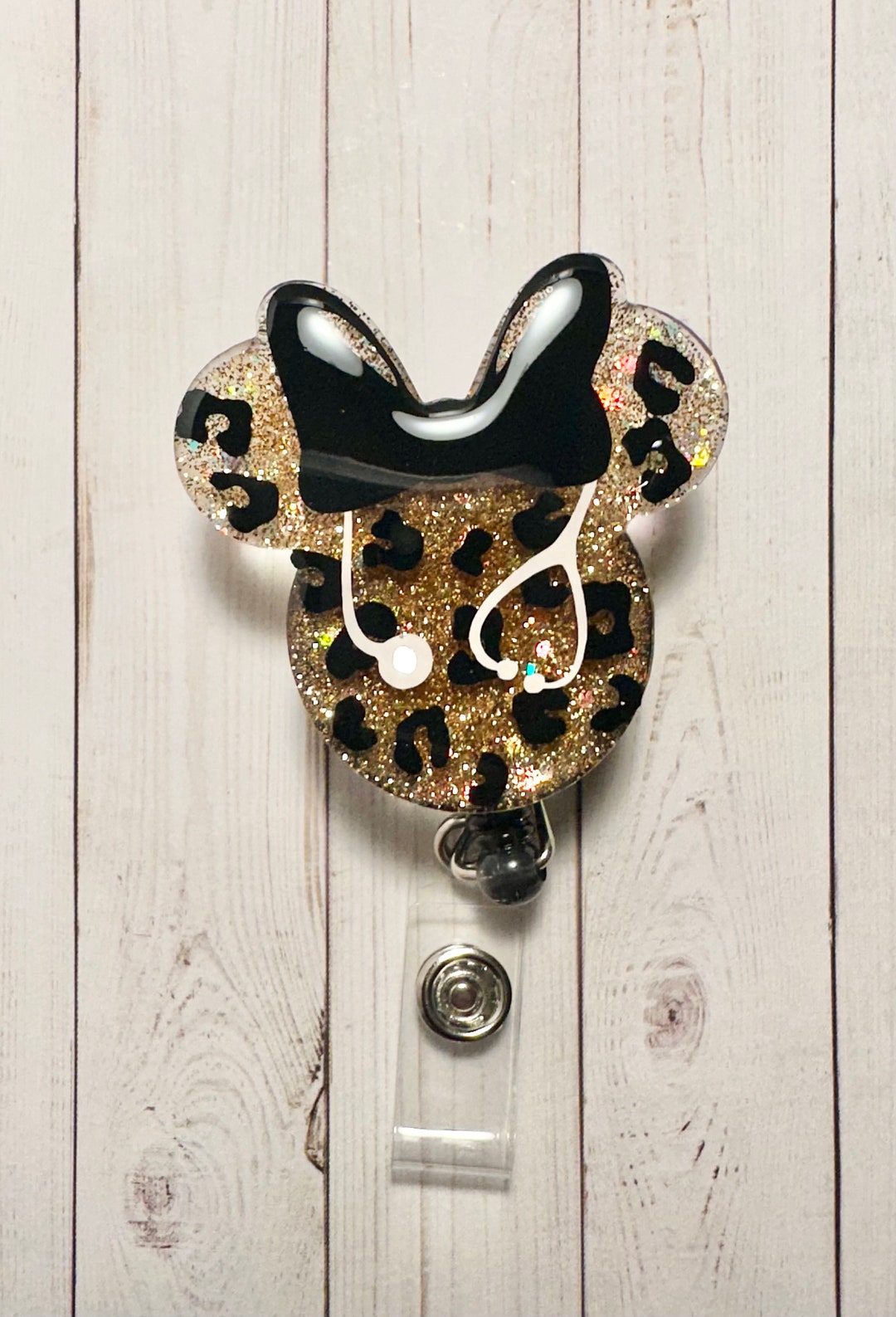 Minnie Mouse Badge Holders - Etsy