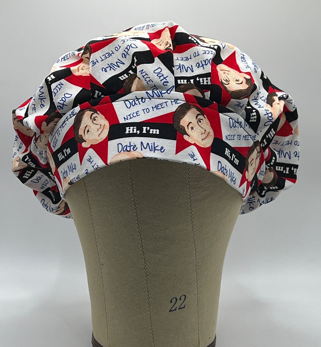 Date Mike, “the Office”, Bouffant Scrub Cap, Surgeon's Cap, OR ...