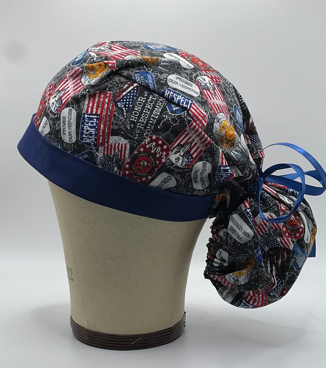 US Marines Scrub Hat, Veterans Day Scrub Cap, Surgeon's Cap, Operating ...