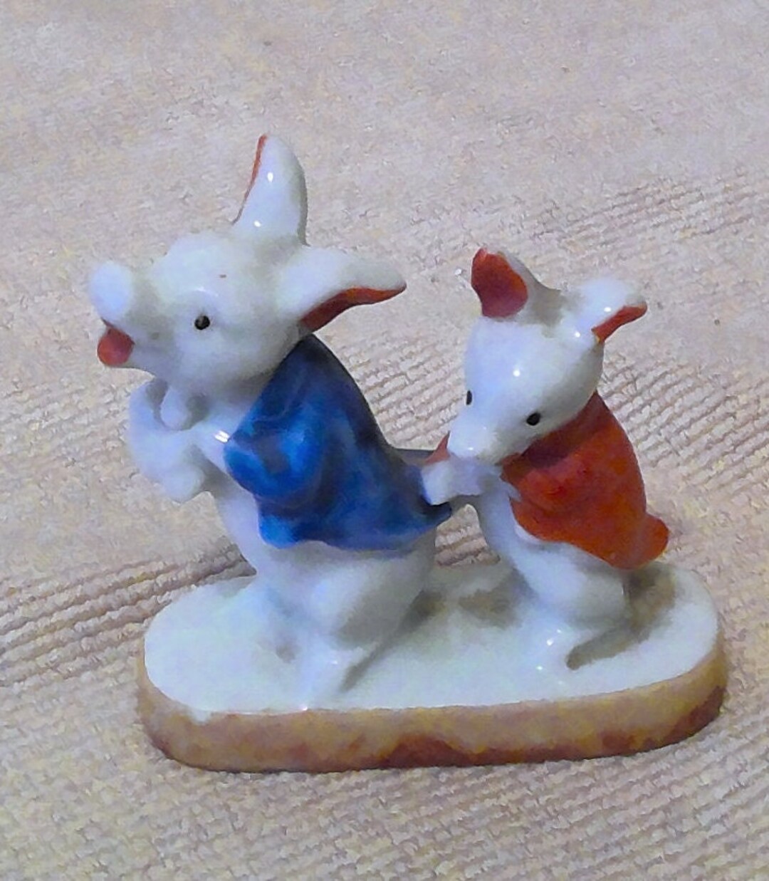 Vintage Japan Ceramic 2 Small Pigs in Coats - Etsy
