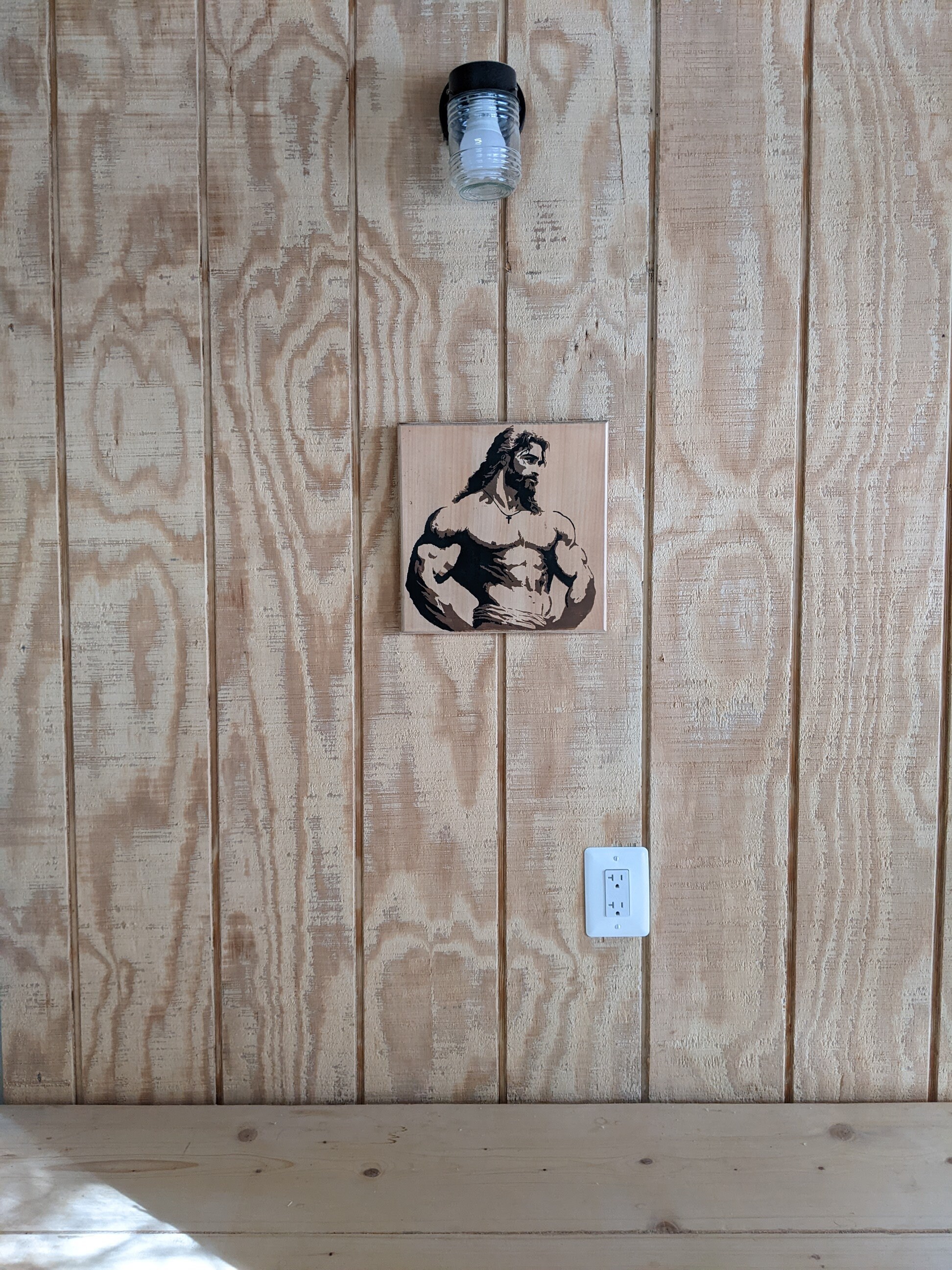 Ripped Jesus - Original Handcrafted Acrylic Painting on Wood | 12x12 ...