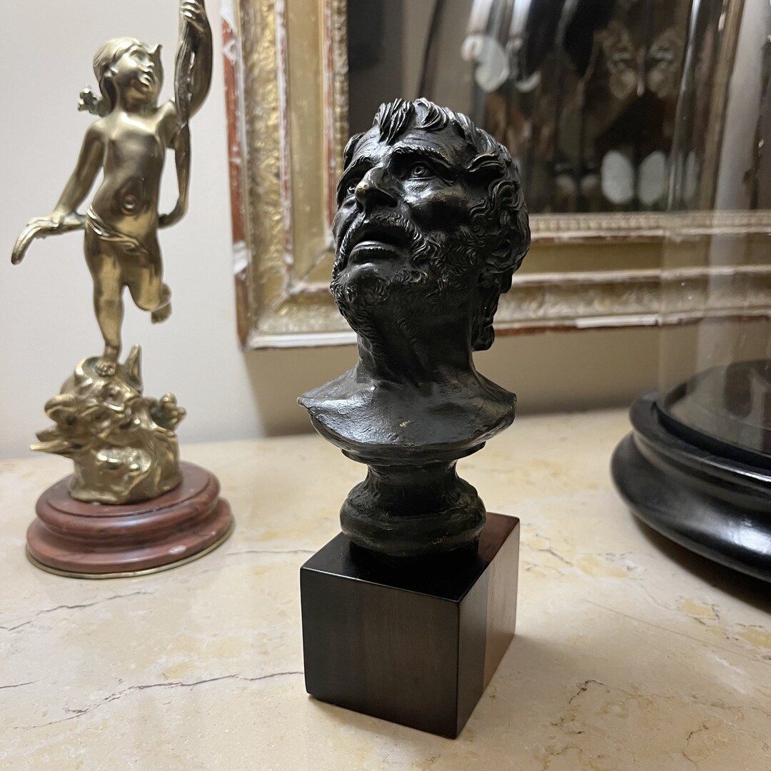 19thc Bronze Bust of Seneca - Etsy
