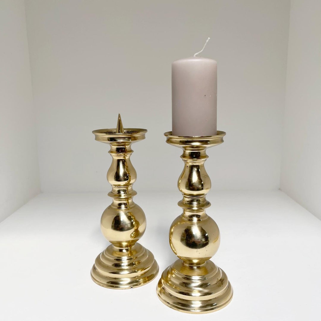 Pair of Early 20thc Pricket Candlesticks - Etsy