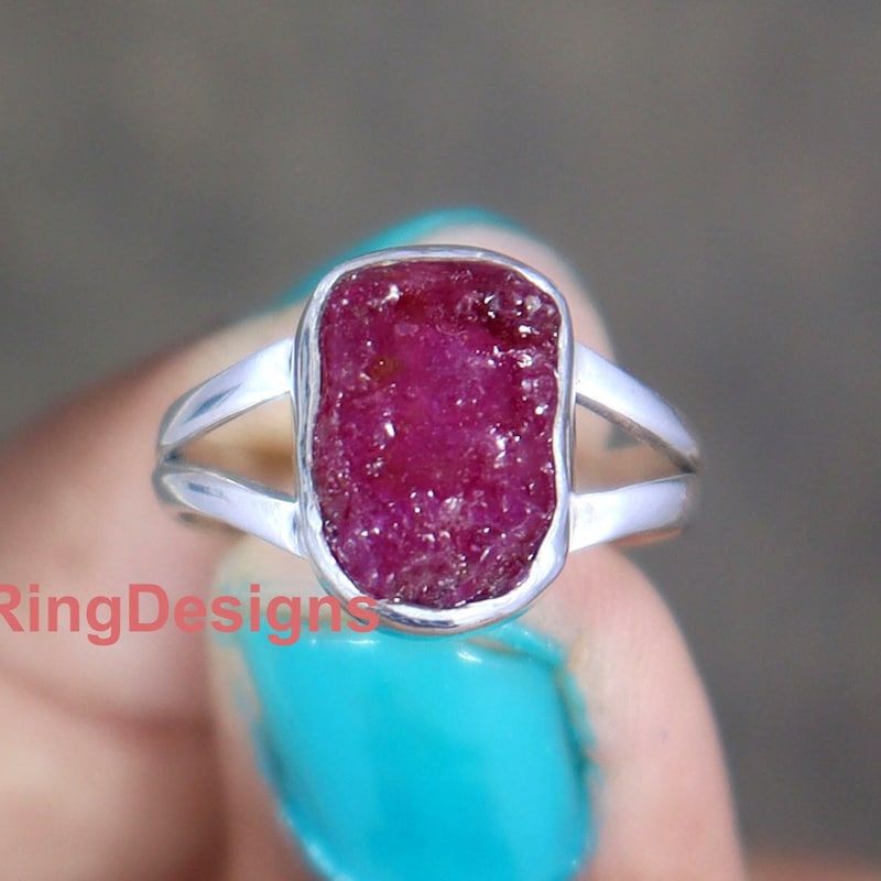 Raw Ruby Ring - Etsy