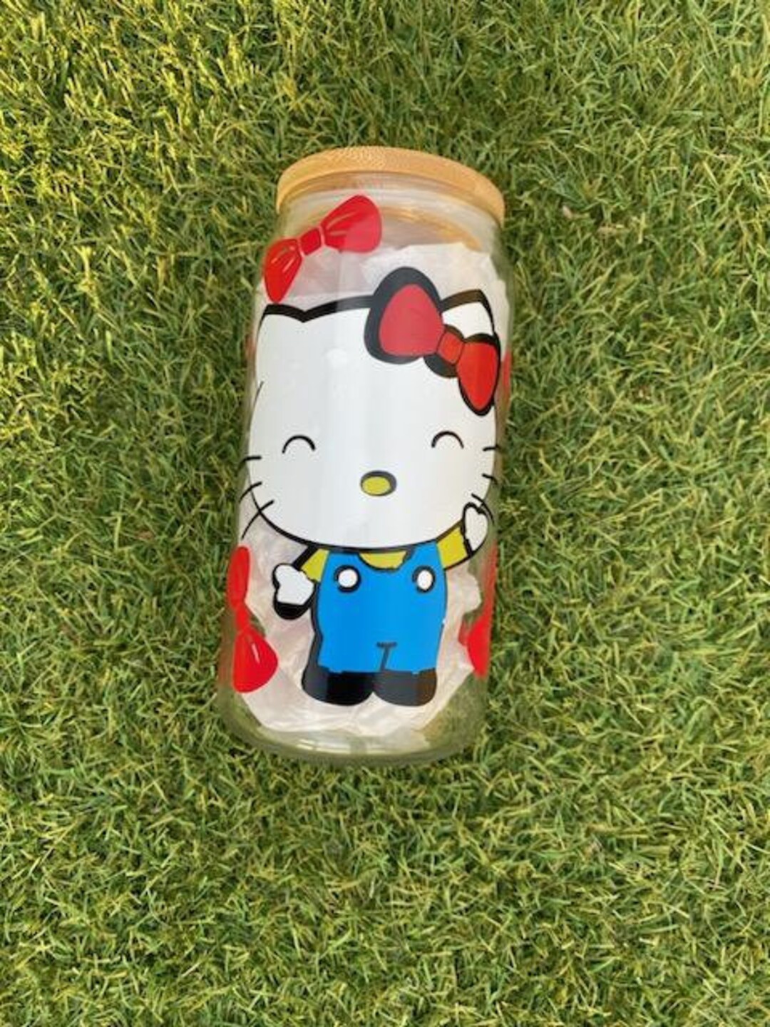 Hello Kitty Iced Tea Glass Iced Coffee Glass - Etsy