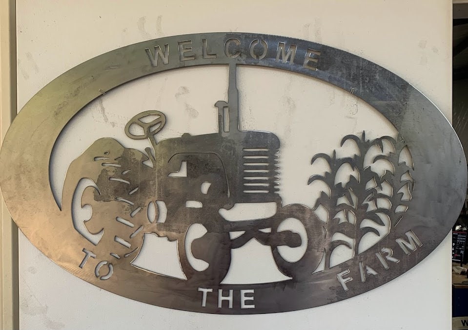 Vintage Tractor Welcome Sign Digital Download SVG PNG DXF Files Ready ...