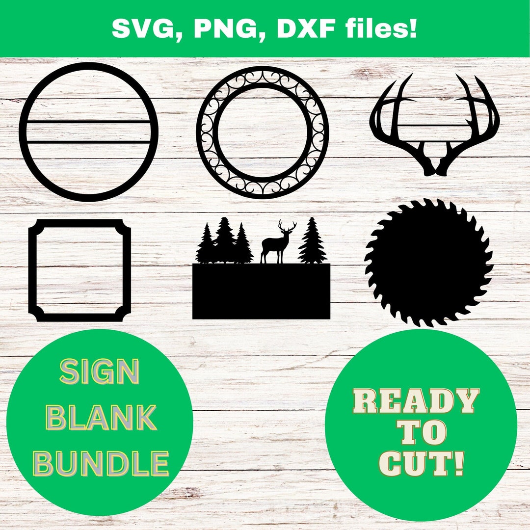 Sign Shapes SVG, PNG, DXF Files Instant Download for Plasma Cnc and ...