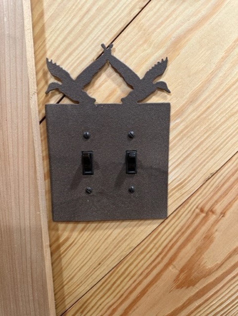 Deer & Duck Double Light Switch Plate SVG Cut Files (digital Download ...