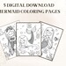 25 Digital Download Coloring Pages - Etsy