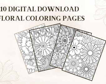 25 Digital Download Coloring Pages - Etsy